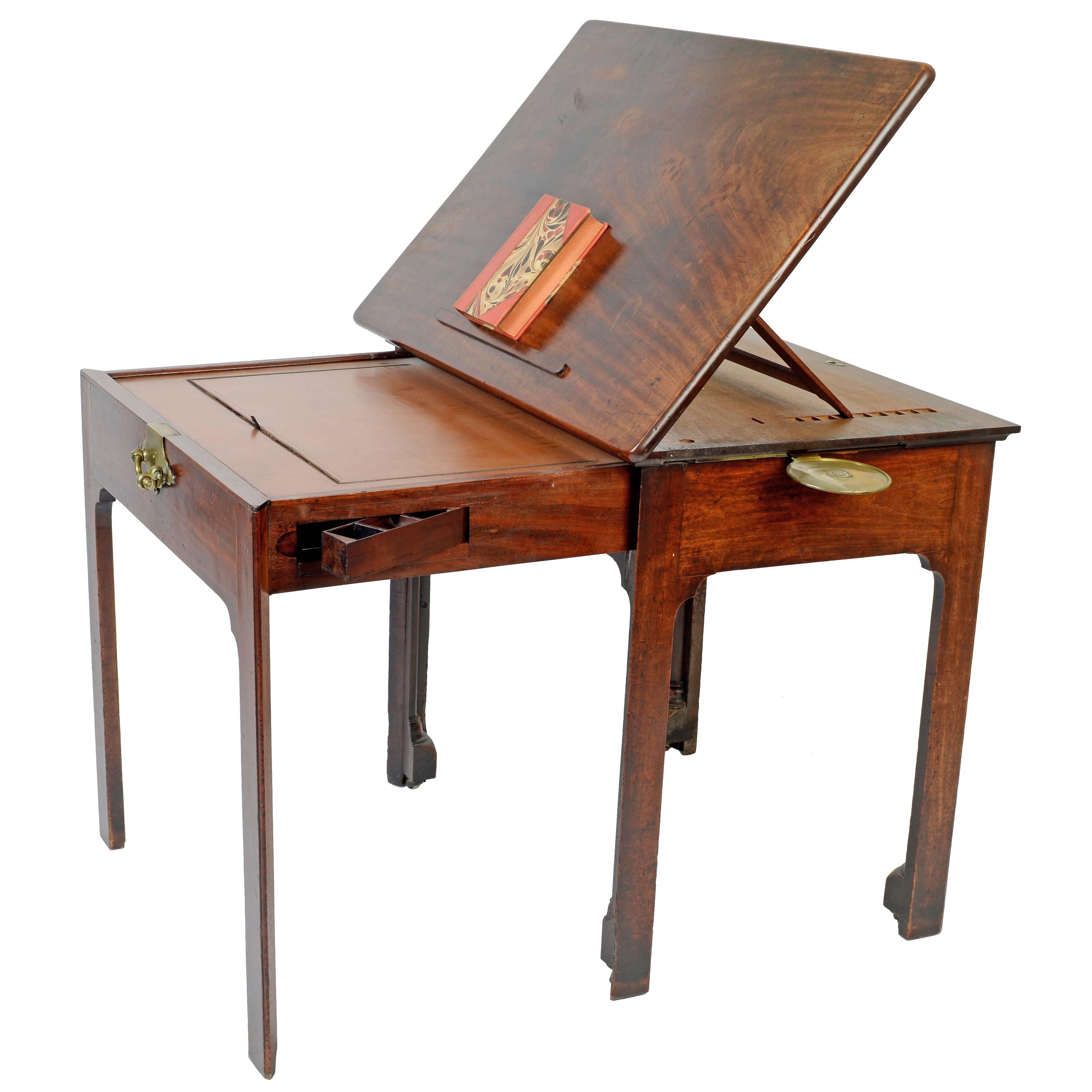 George III Mahogany Partners Writing Table For Sale at 1stDibs