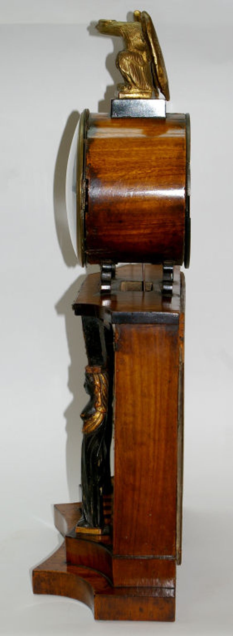 Early 19th C Biedermeier Clock For Sale at 1stDibs