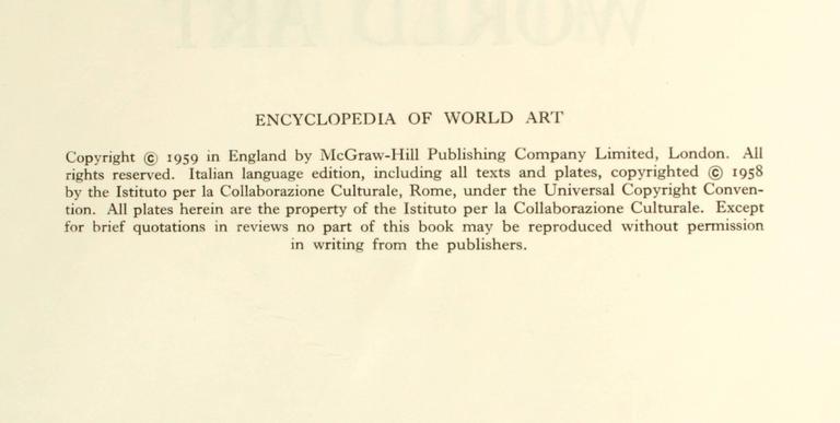 Encyclopedia of World Art, 15 Volume Set at 1stDibs