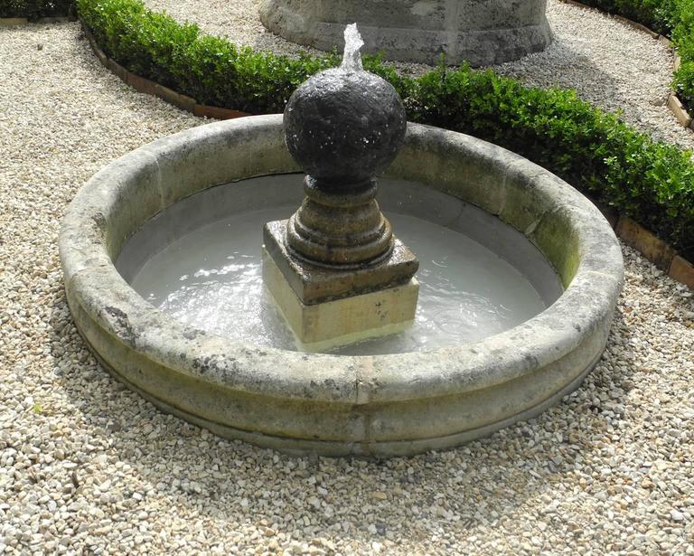 Antique 18th Century Fountain with Round Fountain Center at 1stDibs