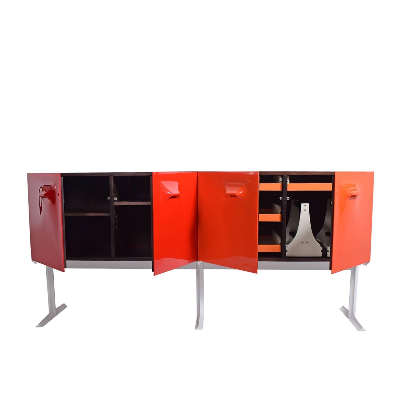Two Sided Raymond Loewy Bar Cabinet DF 2000 at 1stDibs