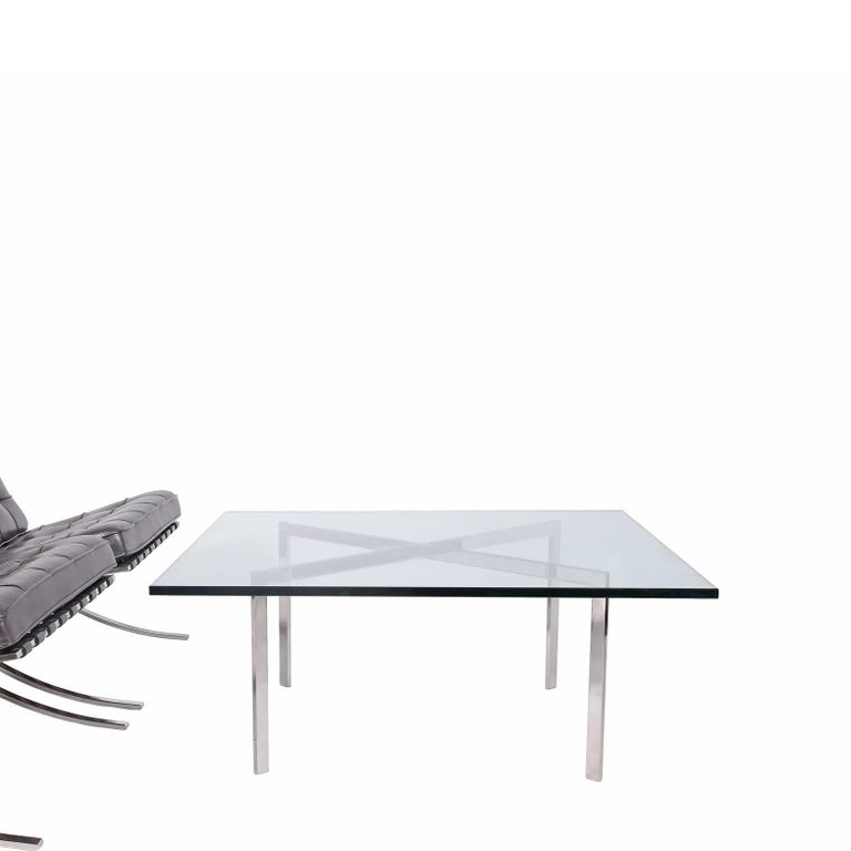 Early Barcelona Table by Mies Van Der Rohe, Marked "KP" at 1stdibs