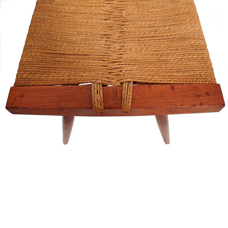 Grass Seat Stool by George Nakashima at 1stDibs