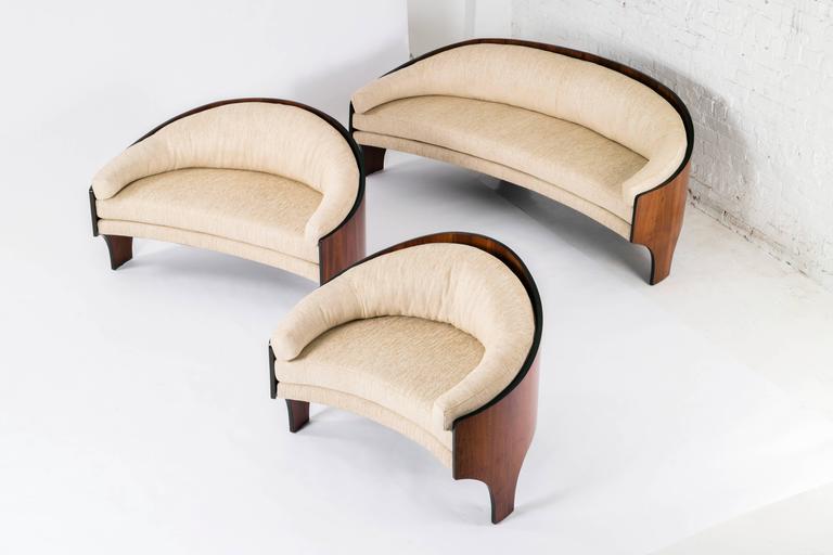 Henry Glass "Intimate Island Suite" Set of Three Sofas at 1stDibs