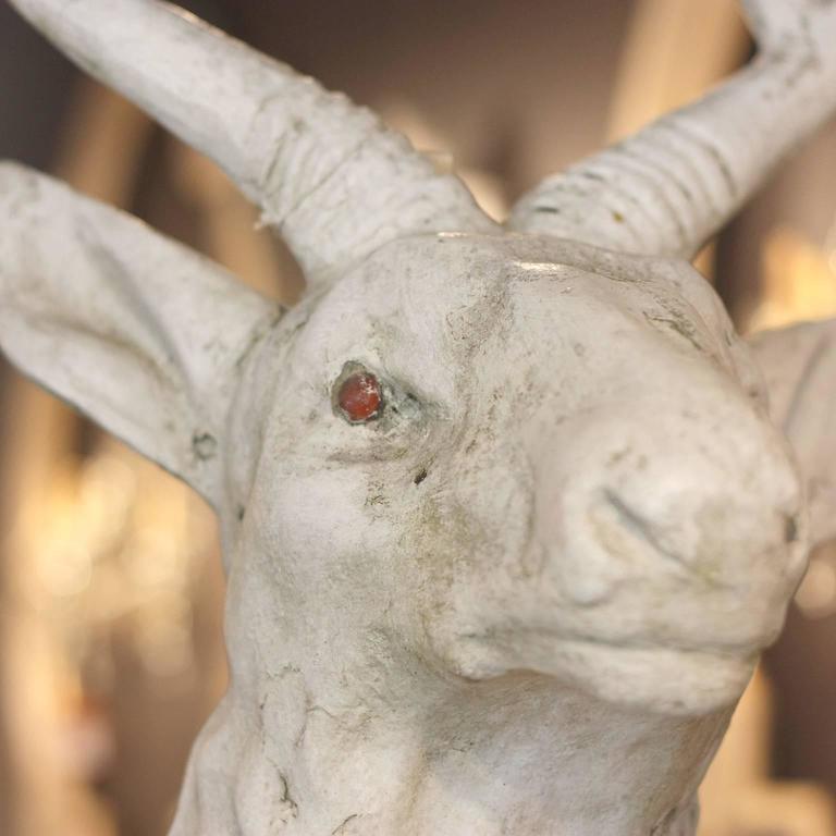 Vintage French Stone Stag from a Country Château Near Uzes, circa 1950 ...