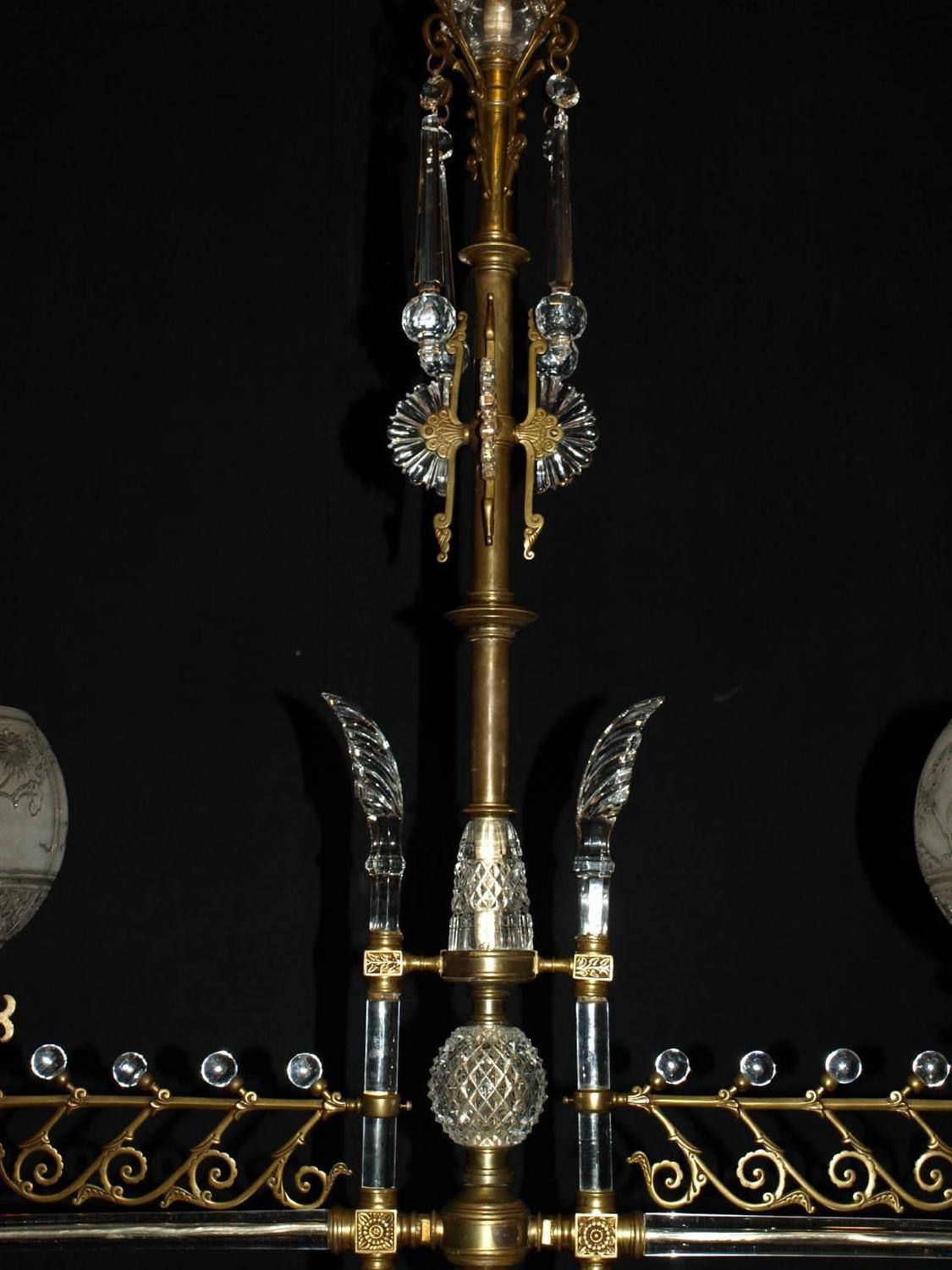 Antique Chandelier. F and C Osler Gasolier For Sale at 1stdibs