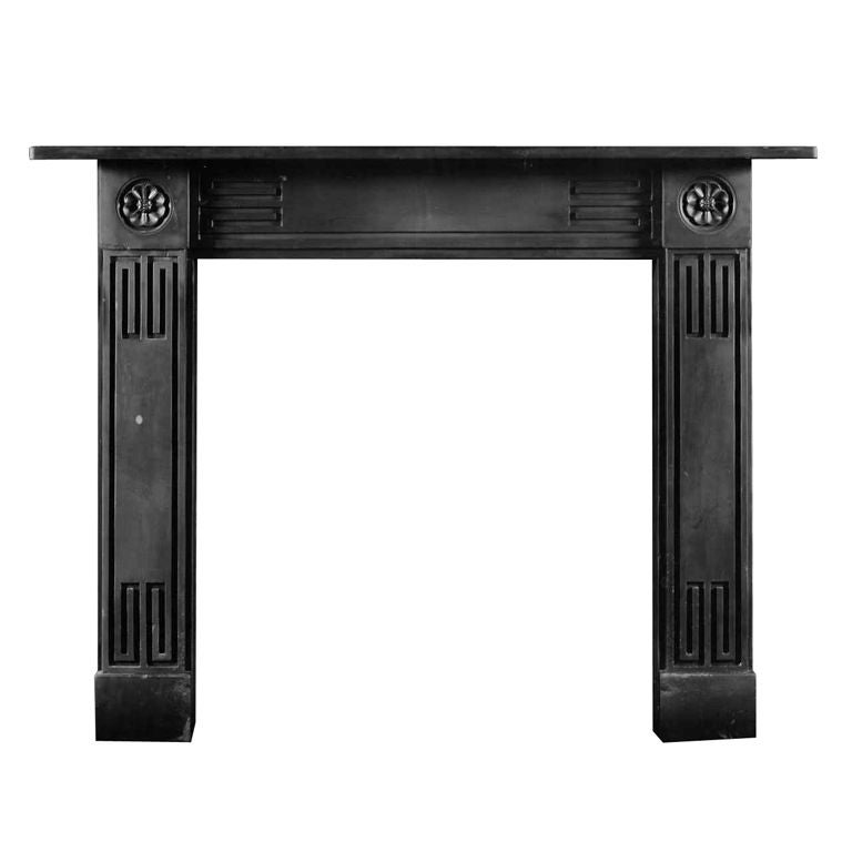 Antique Regency Welsh Slate Fireplace Mantel For Sale at 1stDibs