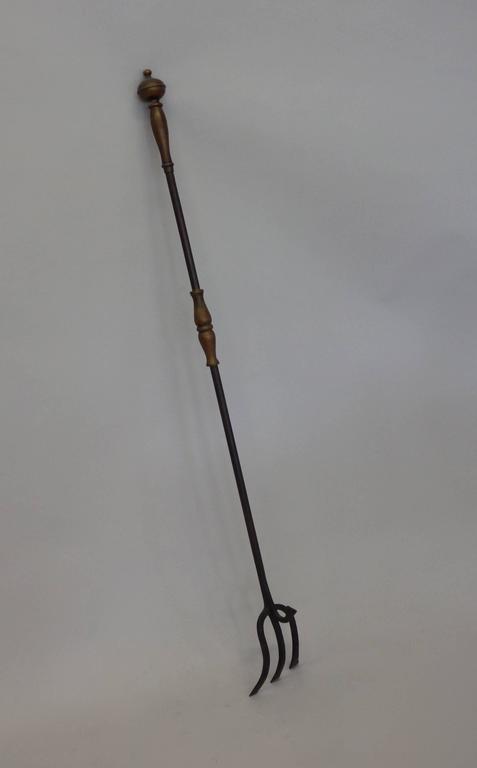 Large Wrought and Forged Fireplace Trident For Sale at 1stDibs ...