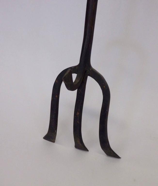 Large Wrought and Forged Fireplace Trident For Sale at 1stDibs ...