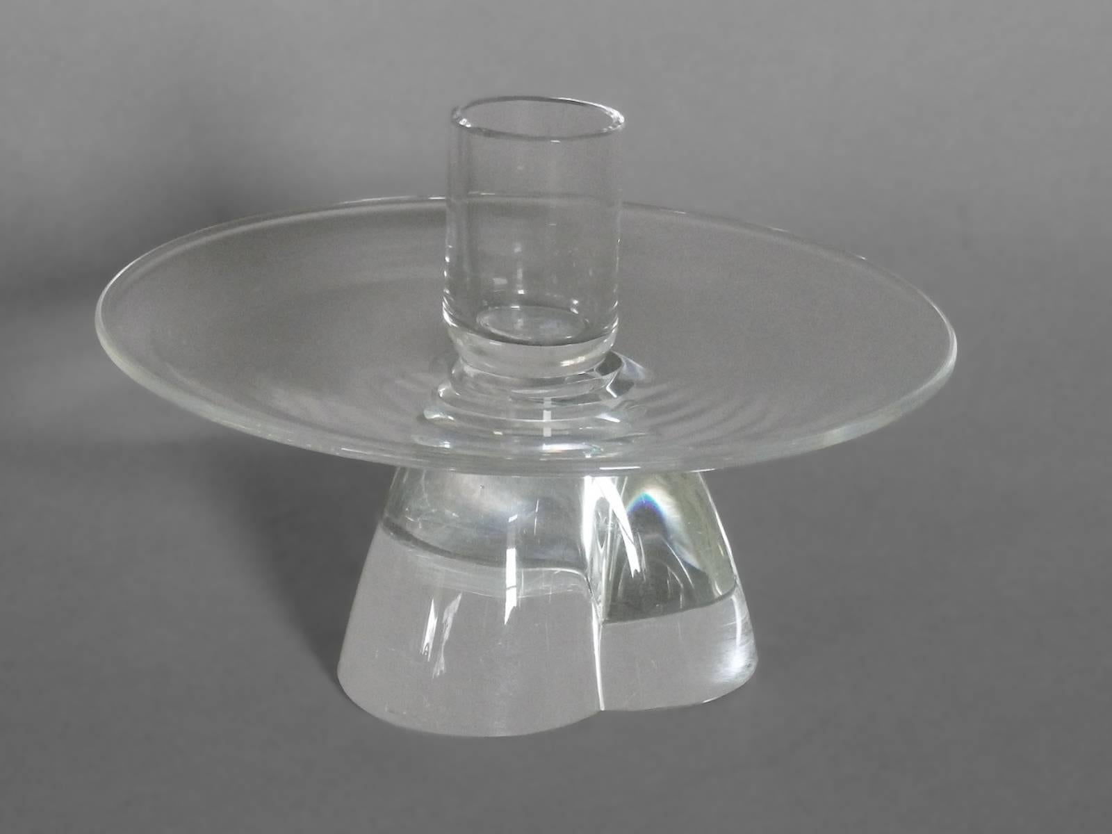 Pair of Steuben Glass Candlesticks For Sale at 1stDibs | steuben ...