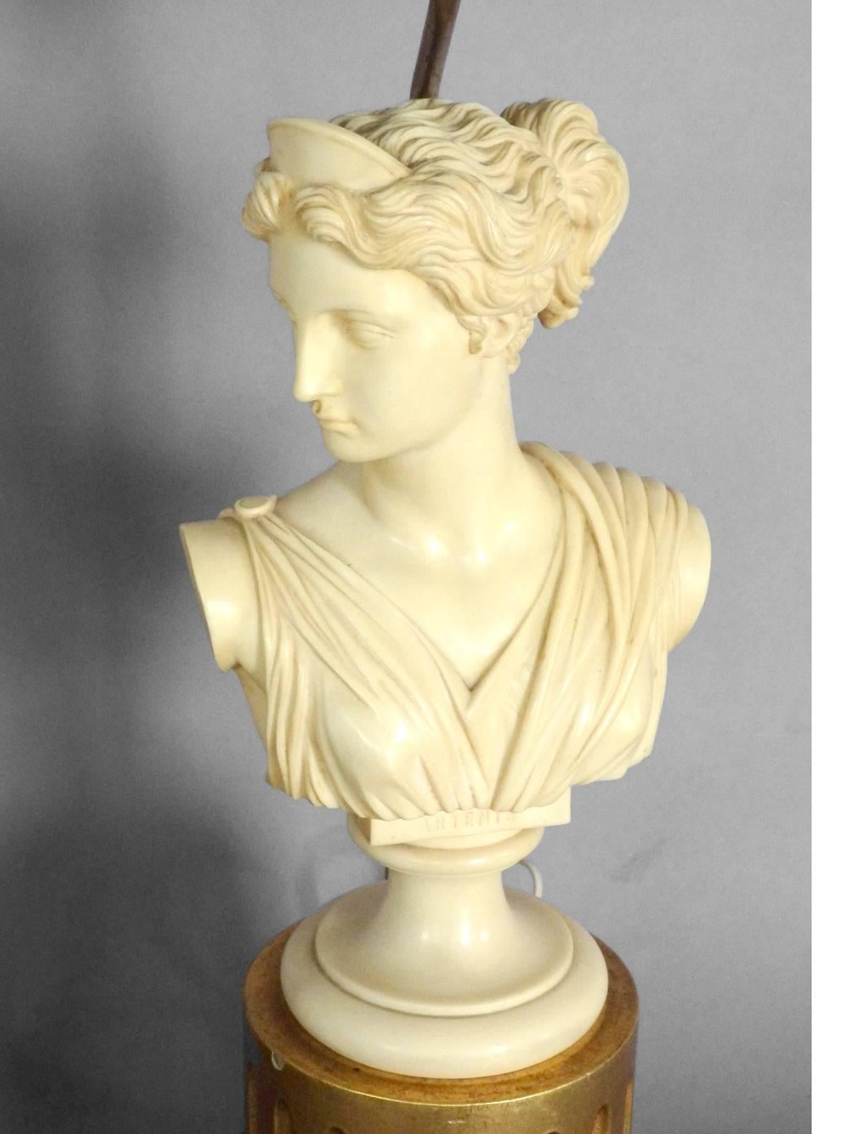 Pair of Greek God Bust Table Lamps at 1stDibs | grecian bust table lamp ...