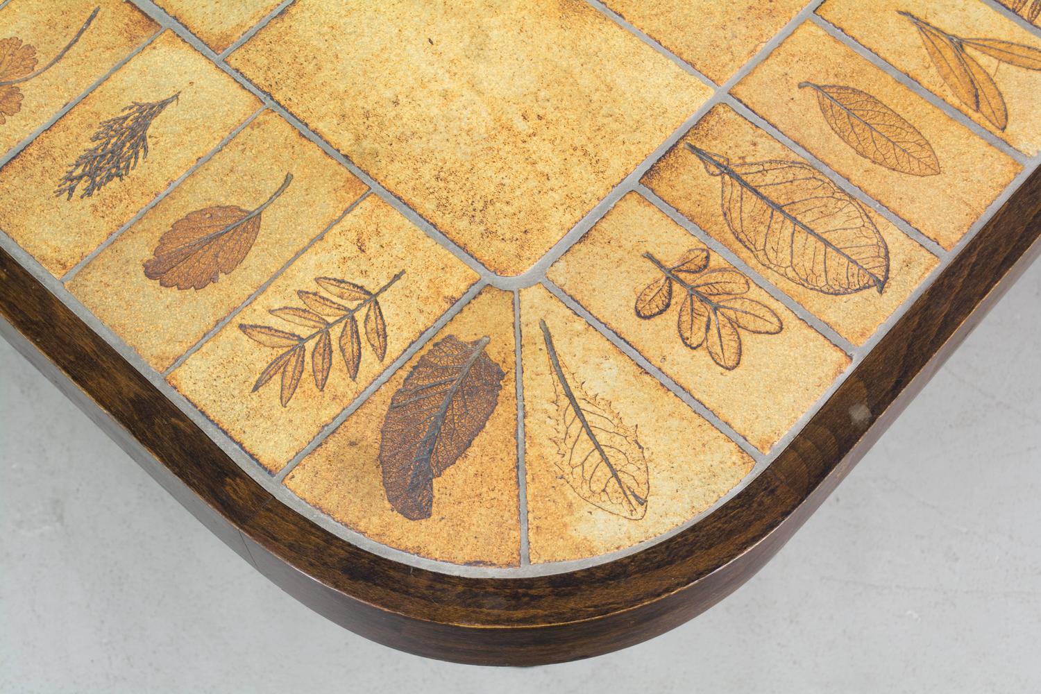 Roger Capron Ceramic Tile Top Coffee Table For Sale at 1stdibs