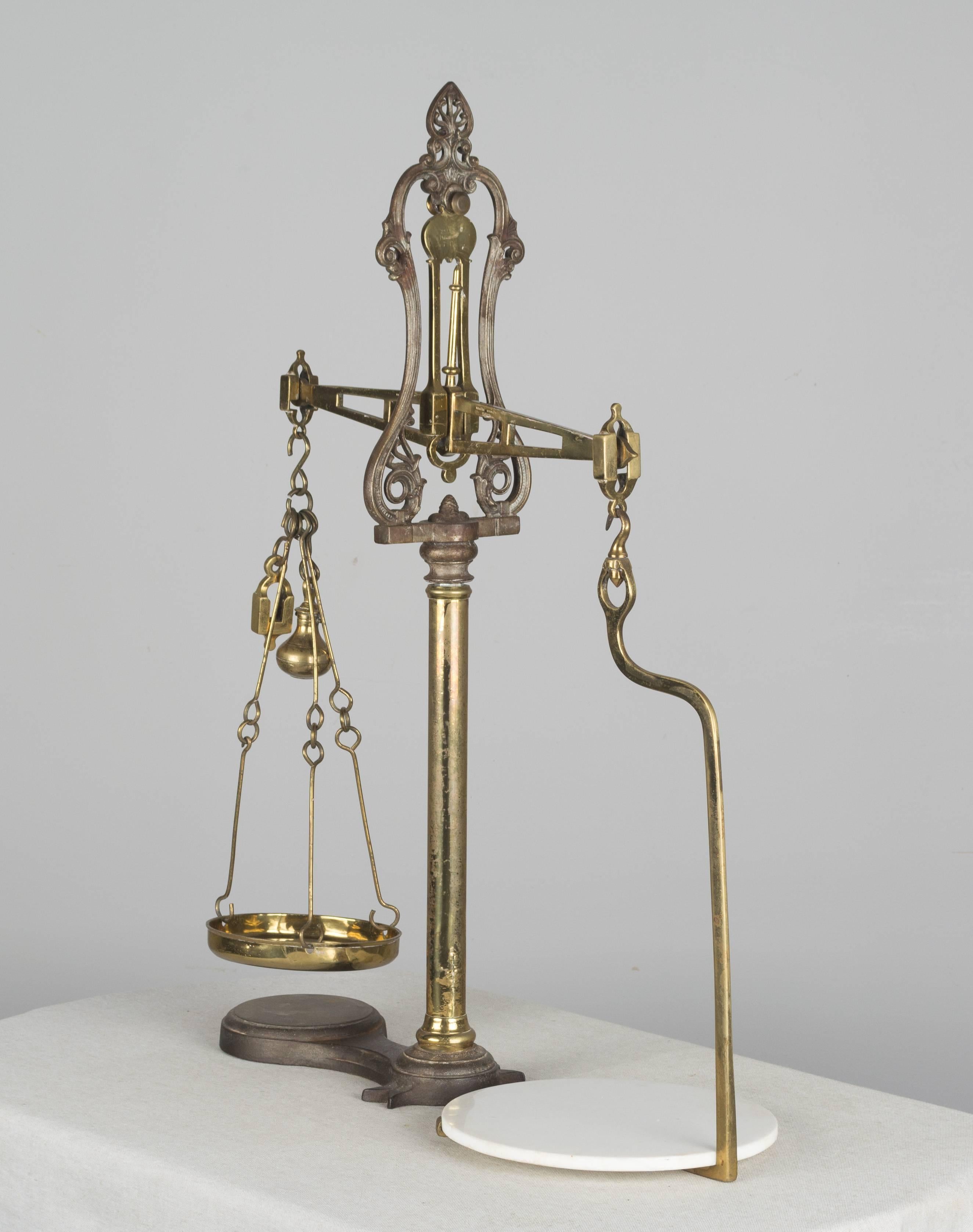 Iron and Brass Balance Scale at 1stDibs | scientific balance scale