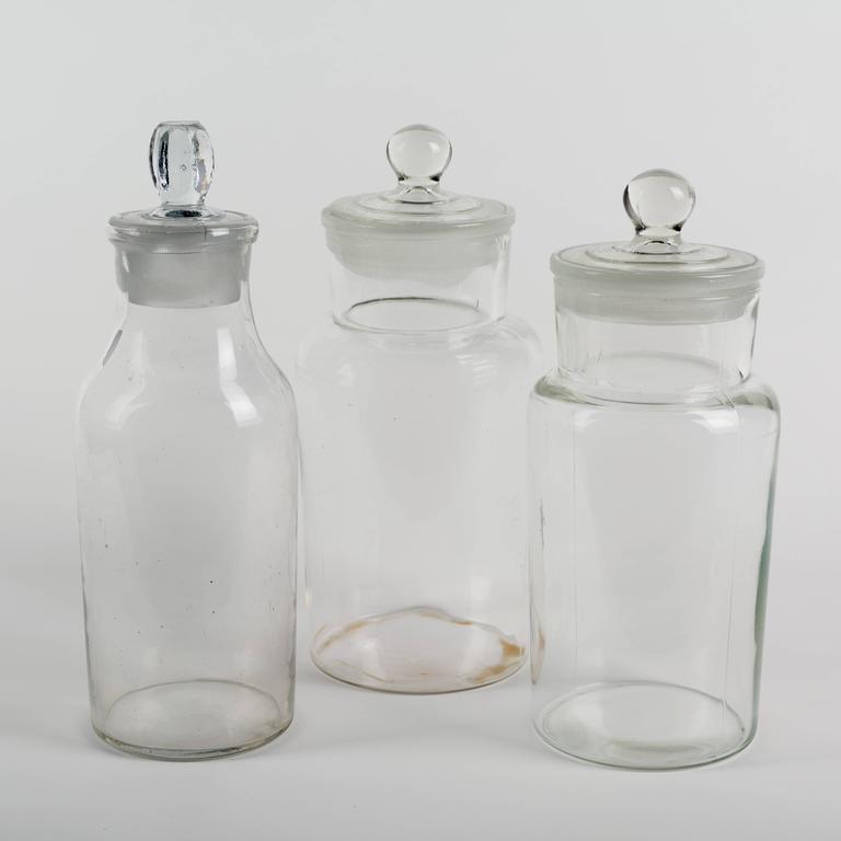 Antique Set of Six Apothecary Jars at 1stDibs