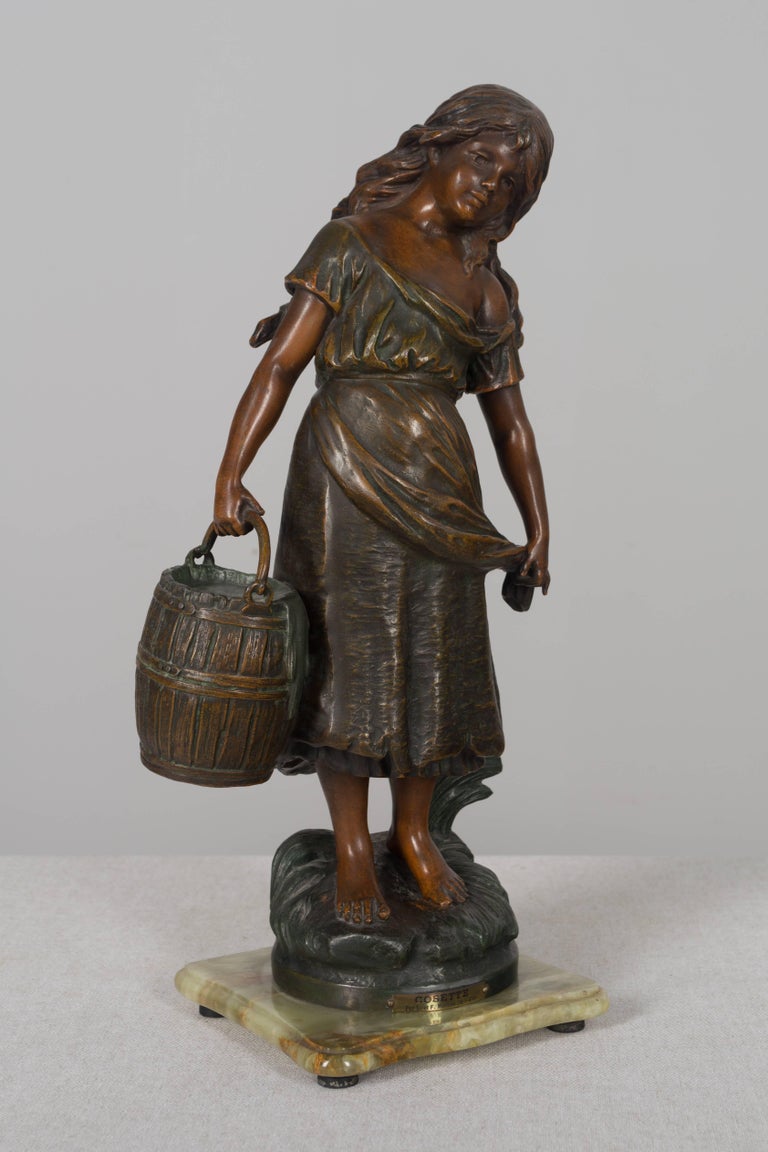 19th Century French Sculpture of Cosette at 1stDibs