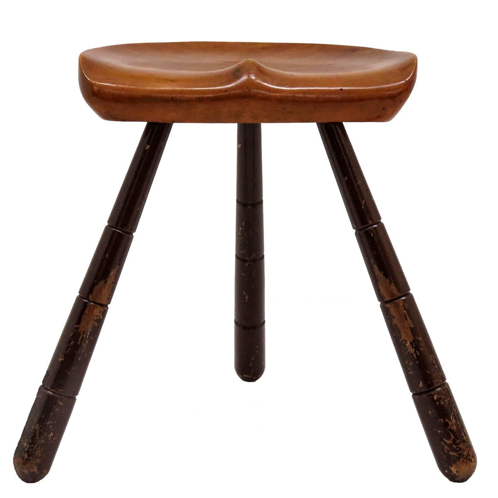 Three-Legged Milking Stool, 1940 at 1stDibs