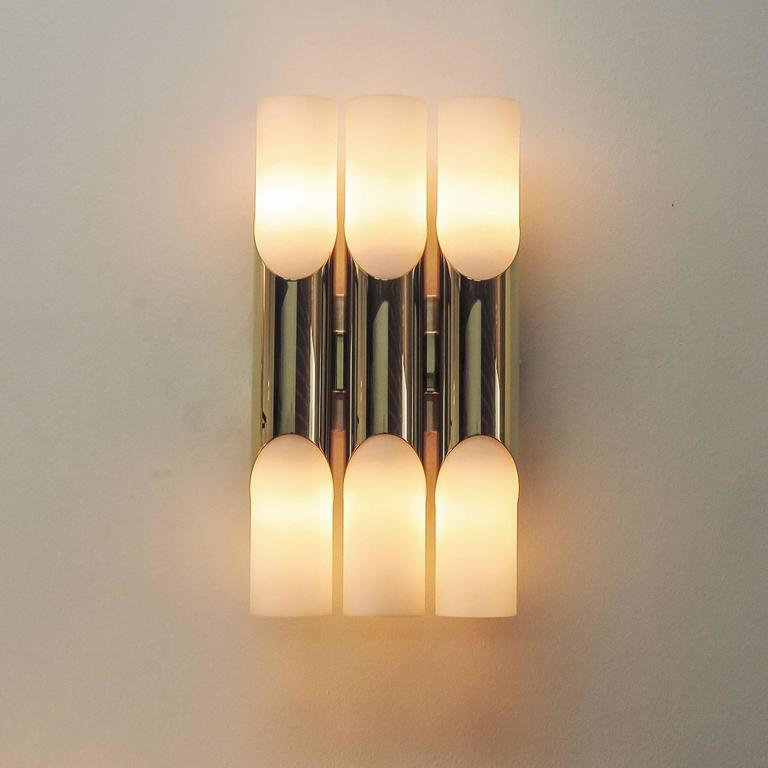 Pair of German Triple Wall Lights at 1stDibs