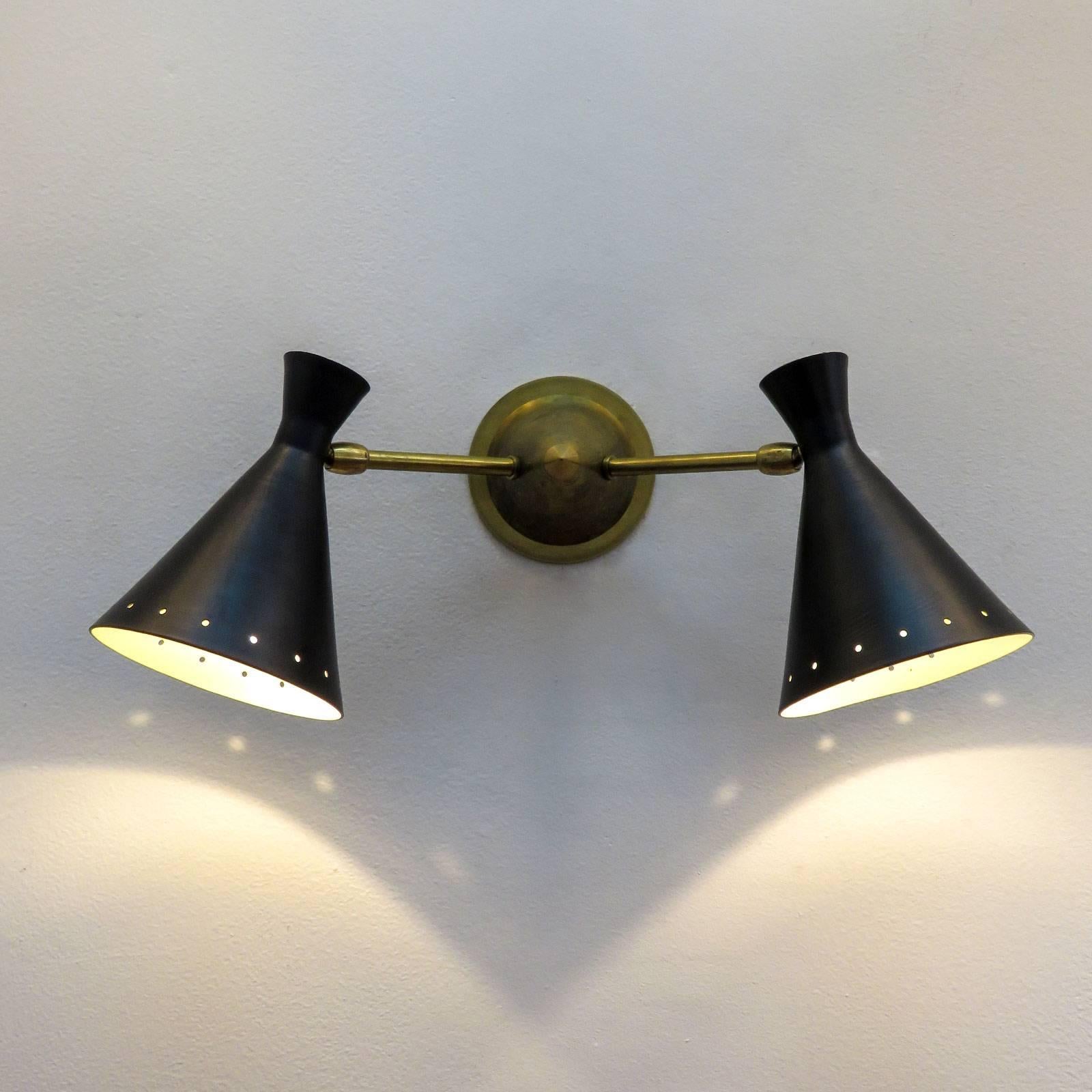 Italian Double Wall Lights at 1stDibs