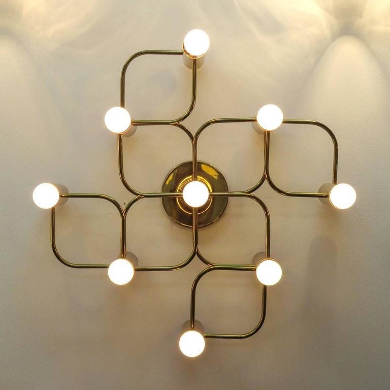 German Leola Flush Mount Light Fixture at 1stDibs