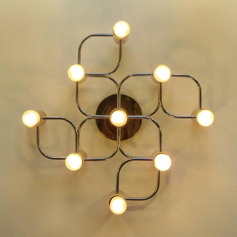 German Leola Flush Mount Light Fixture at 1stDibs | german light fixtures