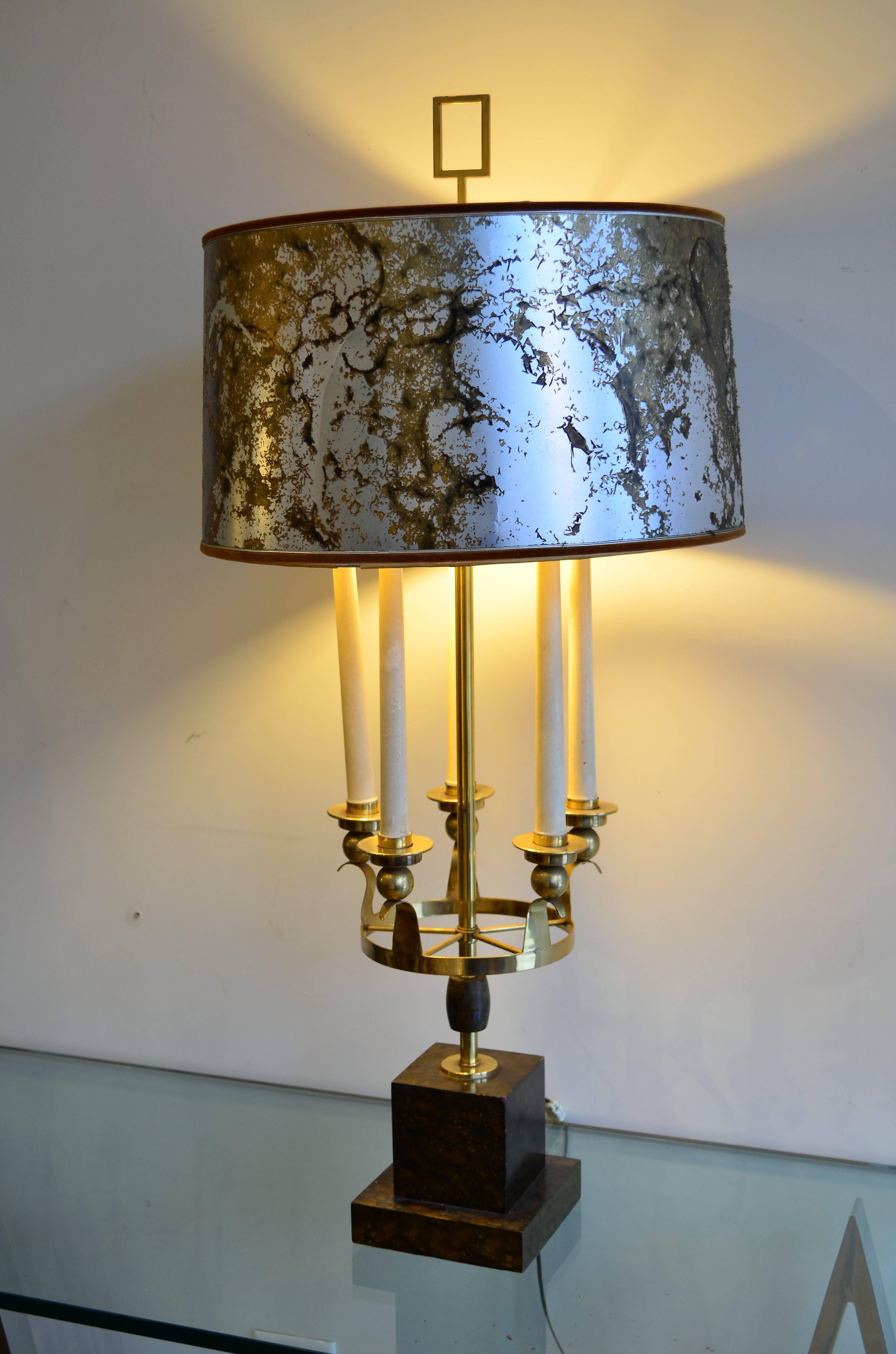 Monumental Marbro Candlestick Lamp at 1stDibs