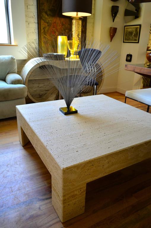 Travertine Coffee Table at 1stDibs