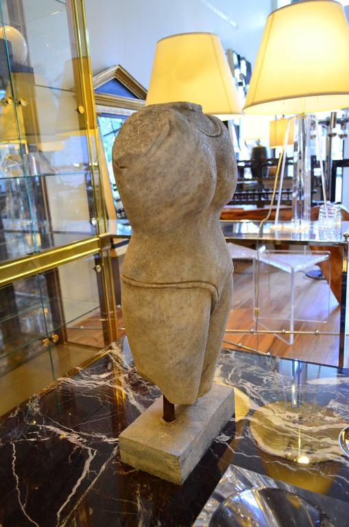 Indian Style Marble Torso Sculpture at 1stDibs
