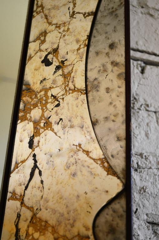 Venetian Style Smoked Glass Mirror at 1stDibs