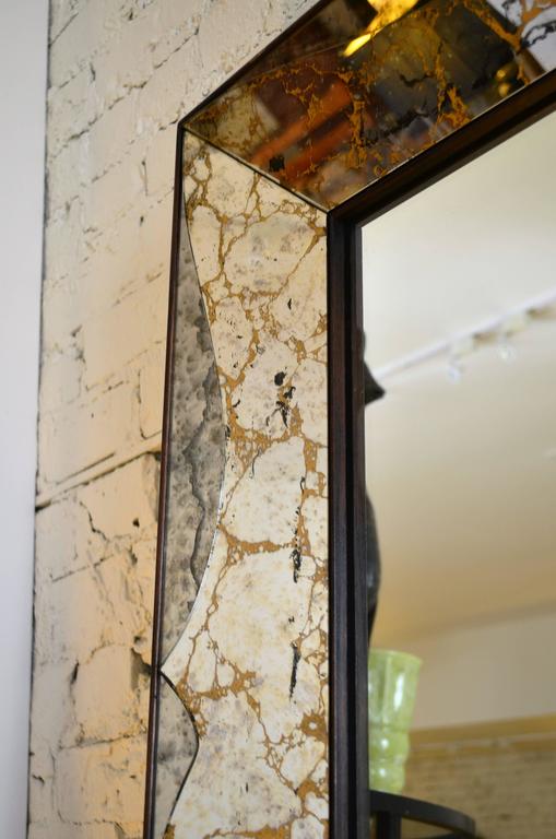 Venetian Style Smoked Glass Mirror at 1stDibs