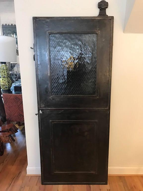 Industrial Metal Fire Door at 1stDibs | vintage industrial fire doors ...