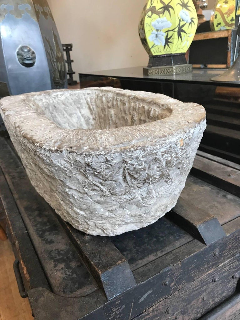 Chinese Oval Stone Mortar Trough at 1stDibs