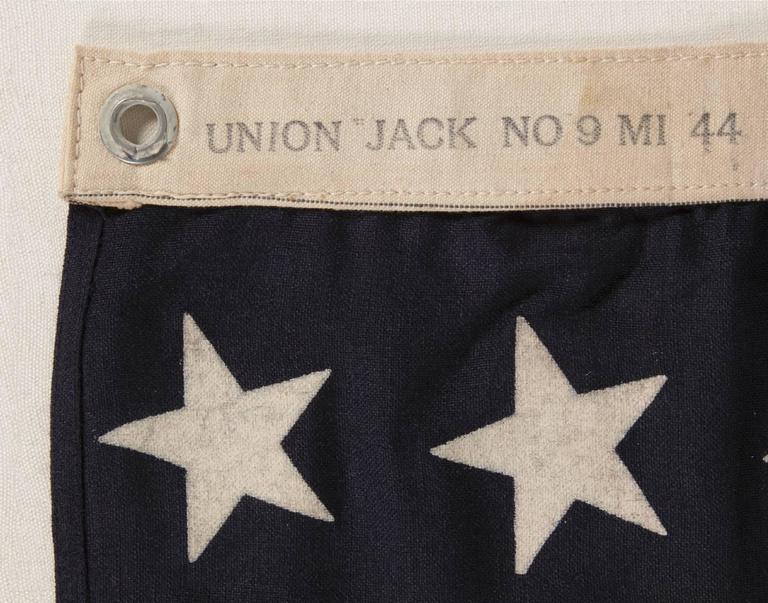 48 Star U.S. Navy Jack, Made at Mare Island, California at 1stDibs | us ...