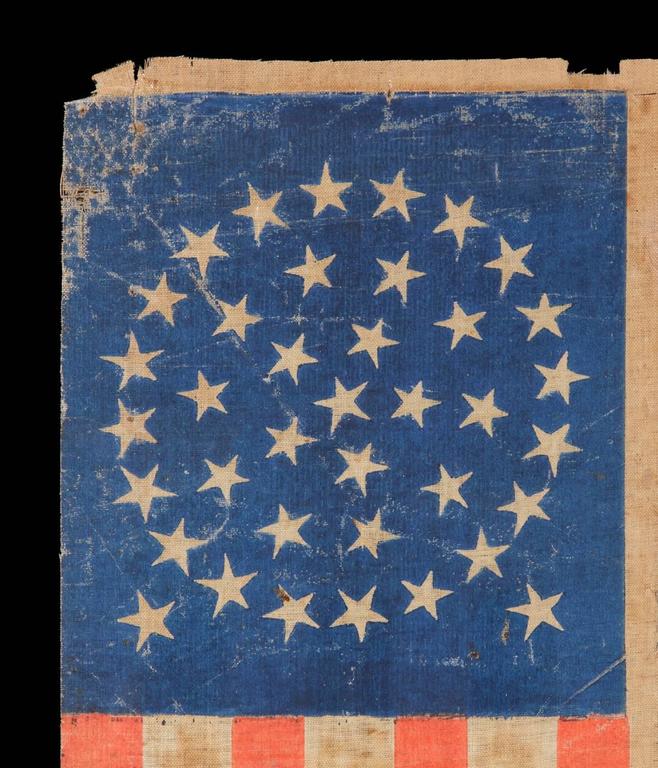 38 Stars in a Medallion Configuration with Two Outliers at 1stDibs