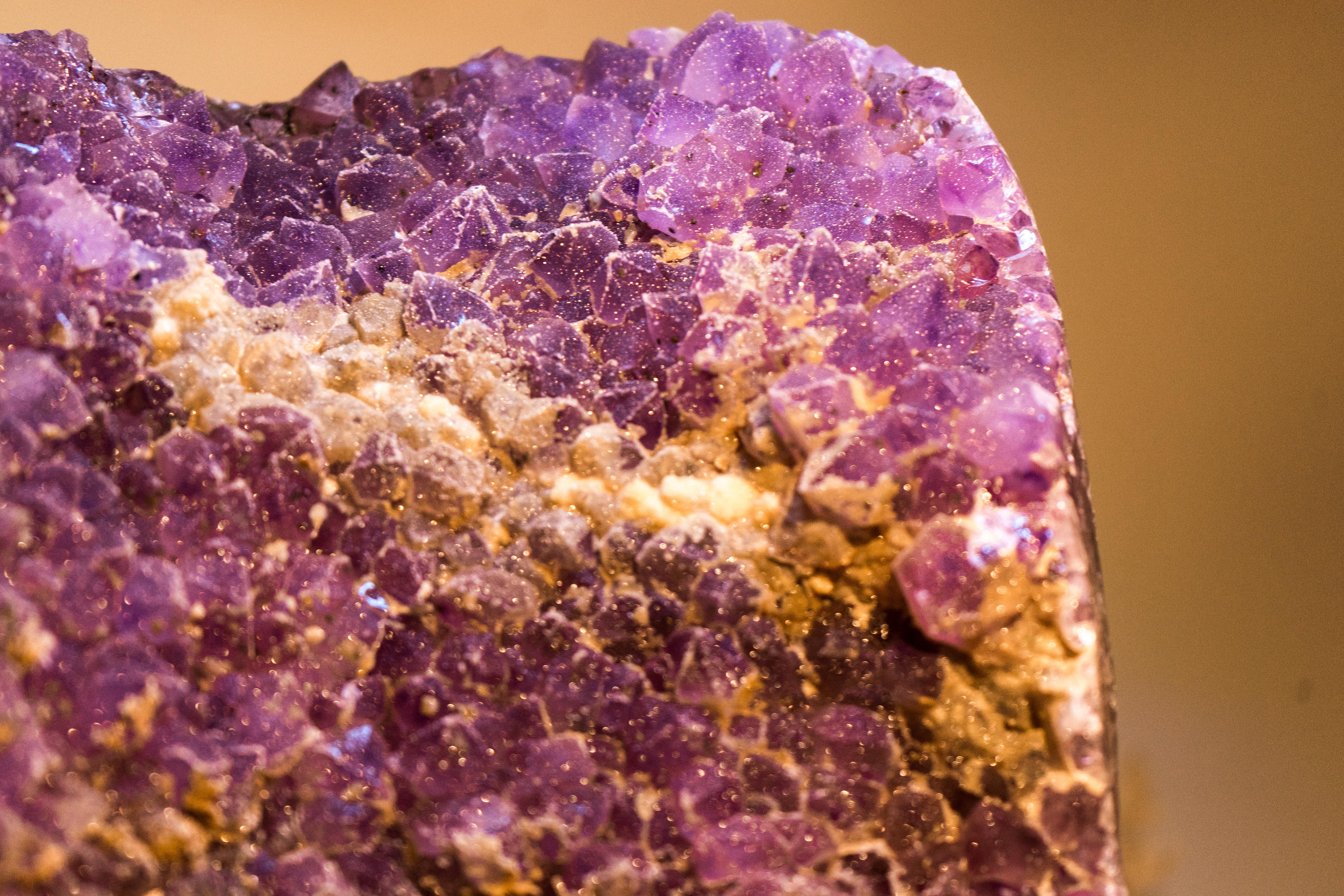 Sugar Coated Galaxy Amethyst Cluster with Rare Lavender Amethyst Druzy ...