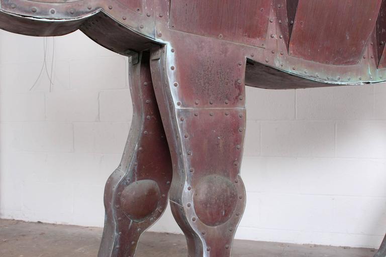 Lifesize Copper Camel Sculpture by Ken Kalman For Sale at 1stDibs