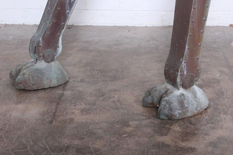 Lifesize Copper Camel Sculpture by Ken Kalman For Sale at 1stDibs
