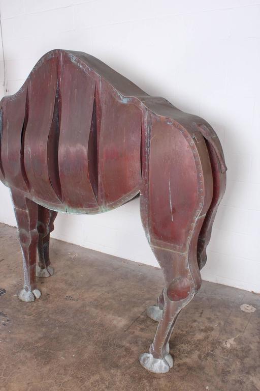 Lifesize Copper Camel Sculpture by Ken Kalman For Sale at 1stDibs