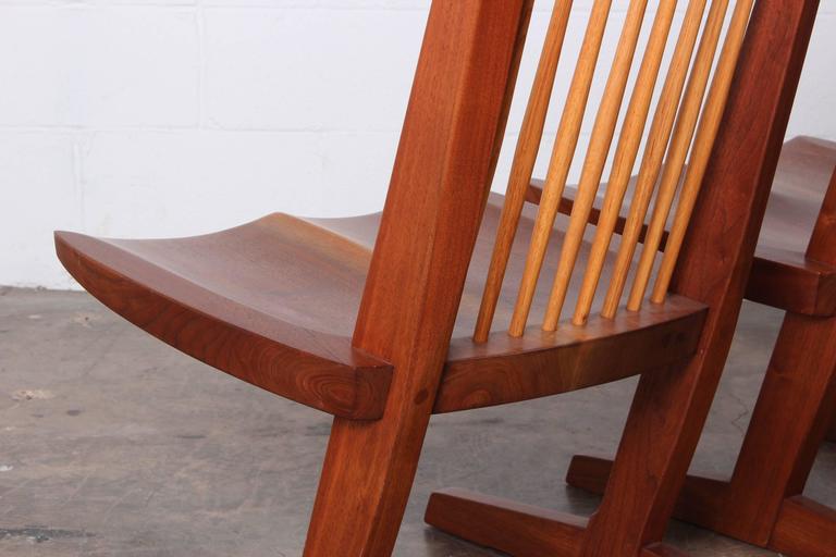 Pair of Conoid Lounge Chairs by George Nakashima For Sale at 1stDibs