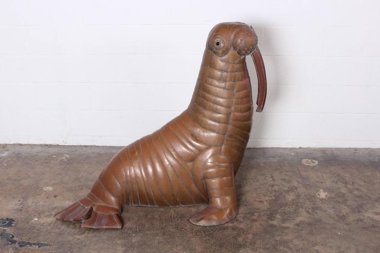 Lifesize Walrus Sculpture by Sergio Bustamante at 1stDibs