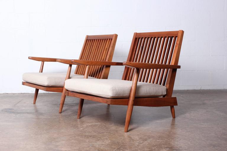 Pair of Spindle Back Lounge Chair by George Nakashima at 1stDibs ...