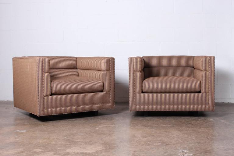 Pair of Club Chairs by Dunbar For Sale at 1stDibs
