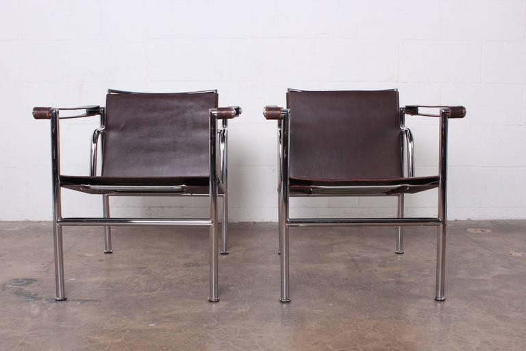 Pair of LC-1 Chairs by Le Corbusier at 1stDibs