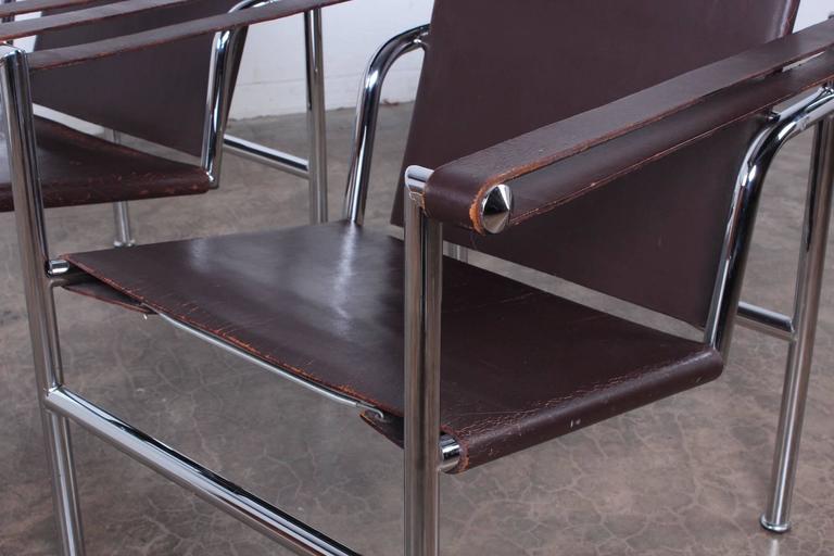 Pair of LC-1 Chairs by Le Corbusier at 1stDibs