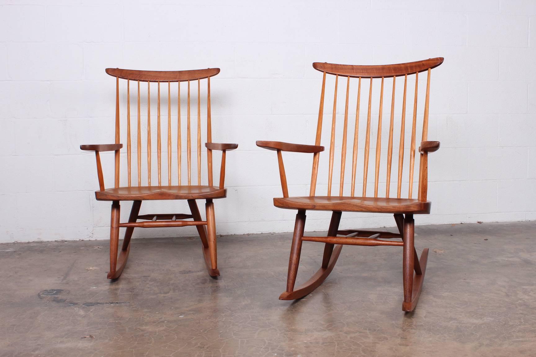 Pair of Rocking Chairs by George Nakashima, 1975 at 1stDibs