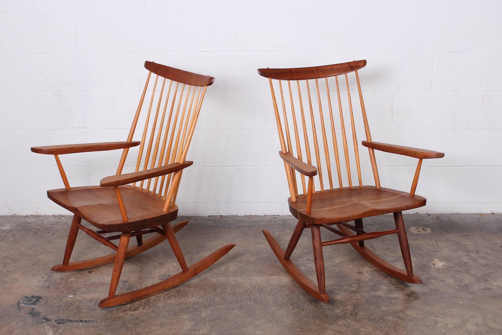 Pair of Rocking Chairs by George Nakashima, 1975 at 1stDibs
