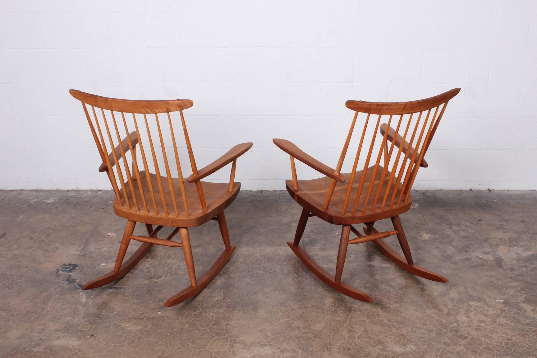 Pair of Rocking Chairs by George Nakashima, 1975 at 1stDibs