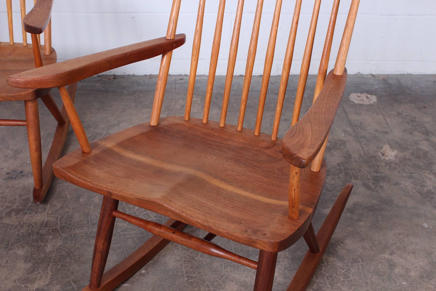 Pair of Rocking Chairs by George Nakashima, 1975 at 1stDibs