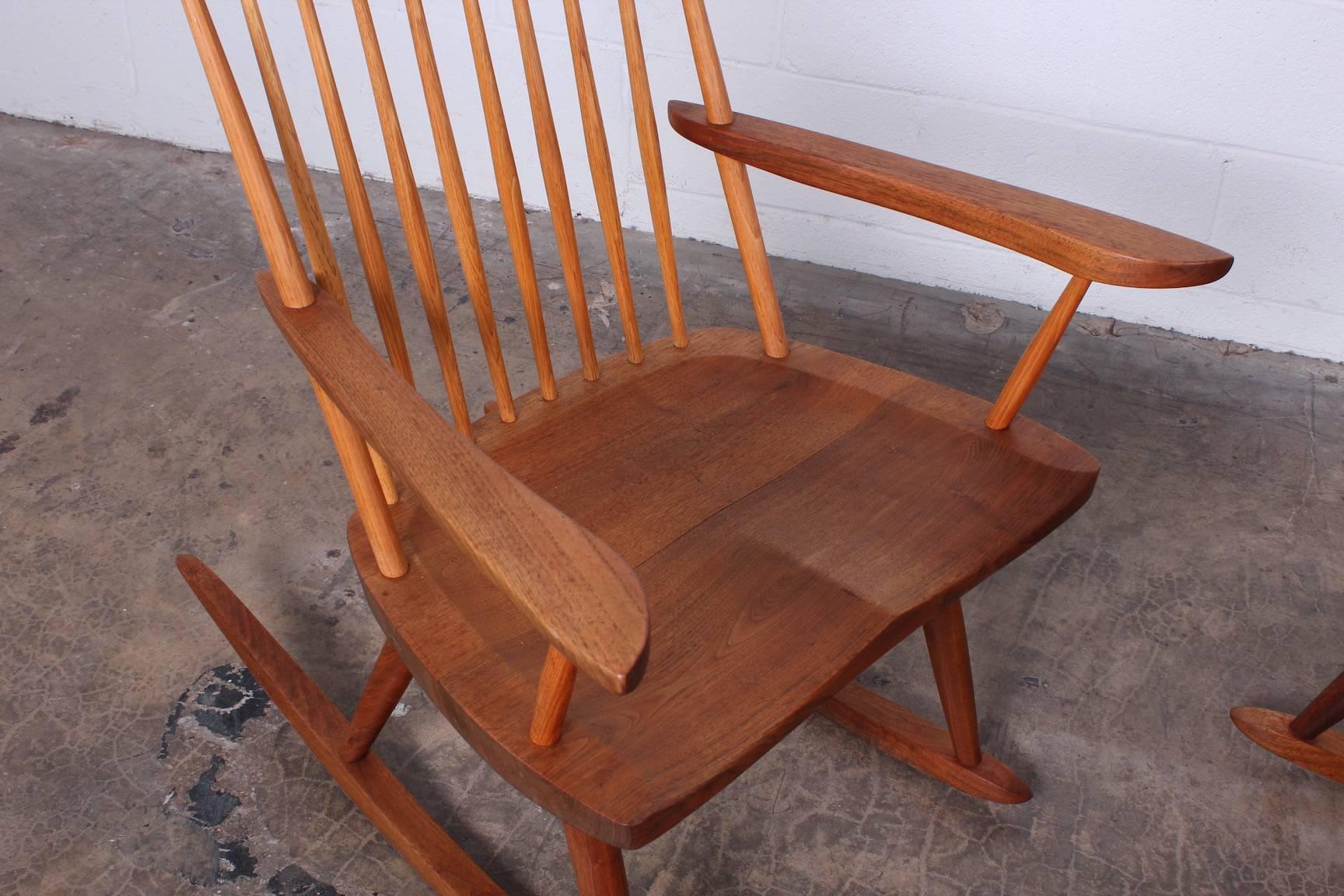 Pair of Rocking Chairs by George Nakashima, 1975 at 1stDibs
