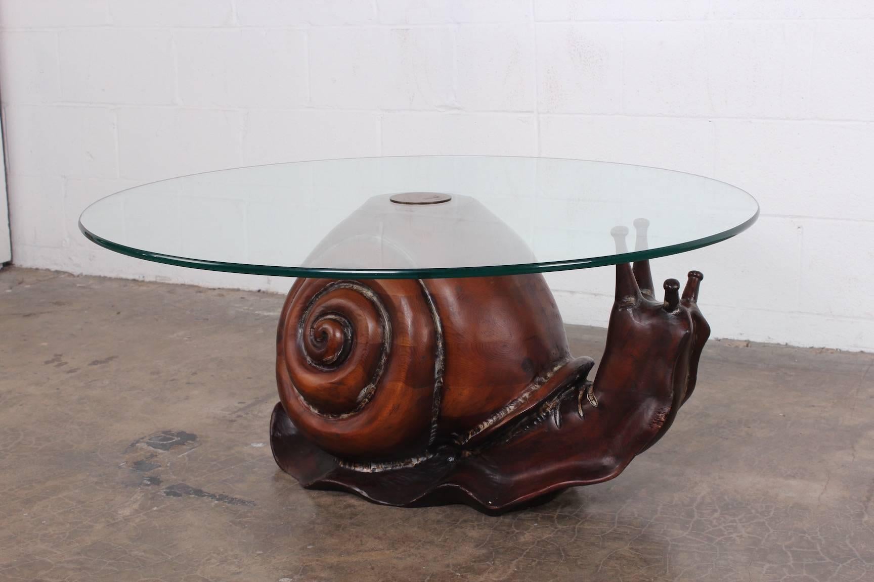 Federico Armijo Snail Table For Sale at 1stDibs | snail side table