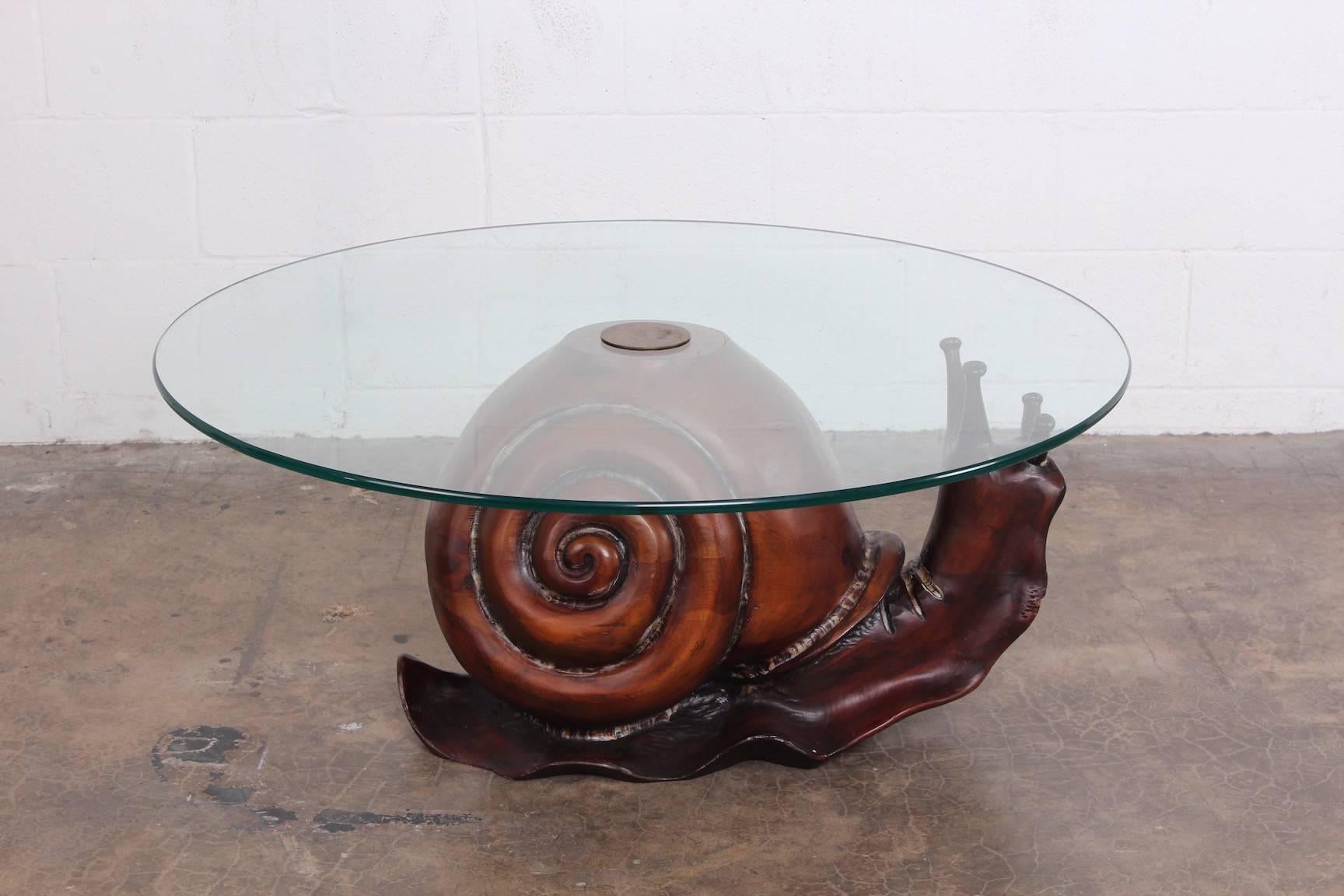 Federico Armijo Snail Table For Sale at 1stDibs | snail side table